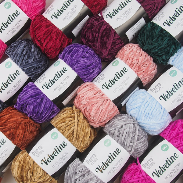 Porta Craft Velvetine Chenille Yarn 100g – OZ YARN